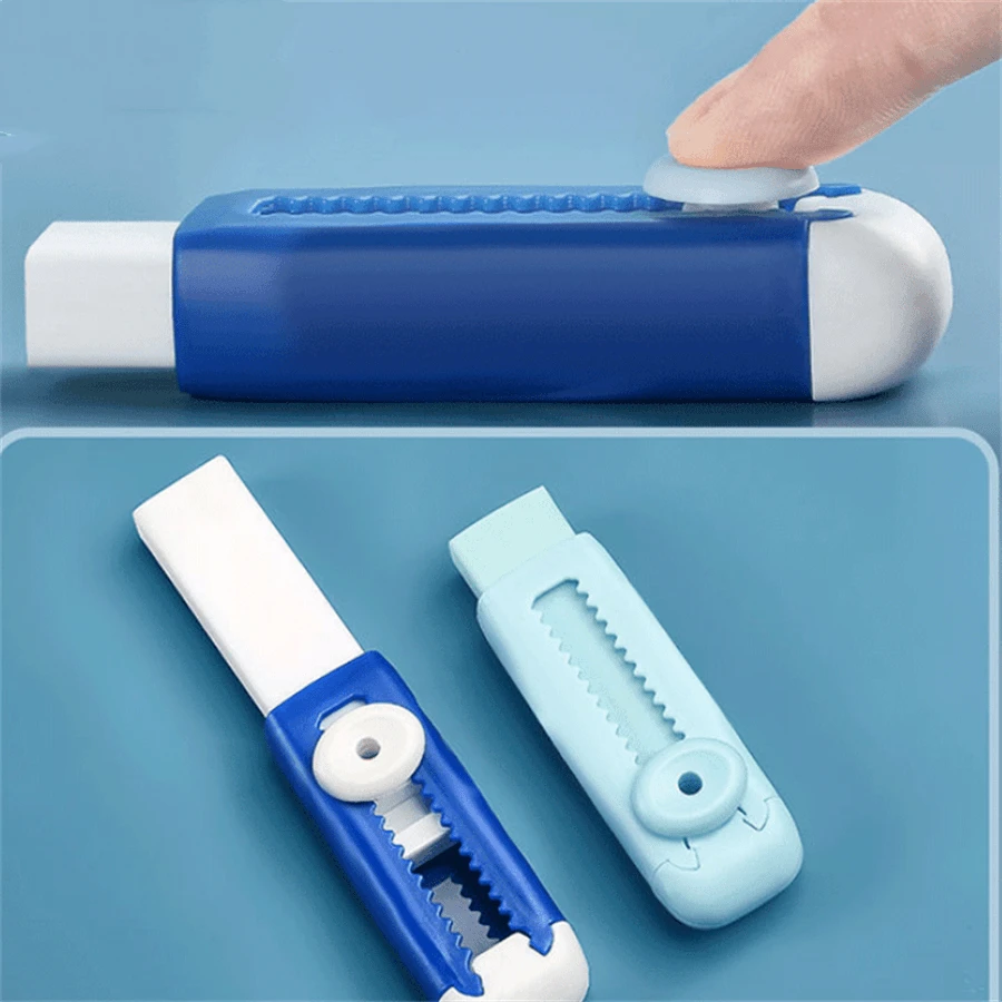 2pcs Retractable Erasers With Replaceable Refills, Clean And No Traces ...