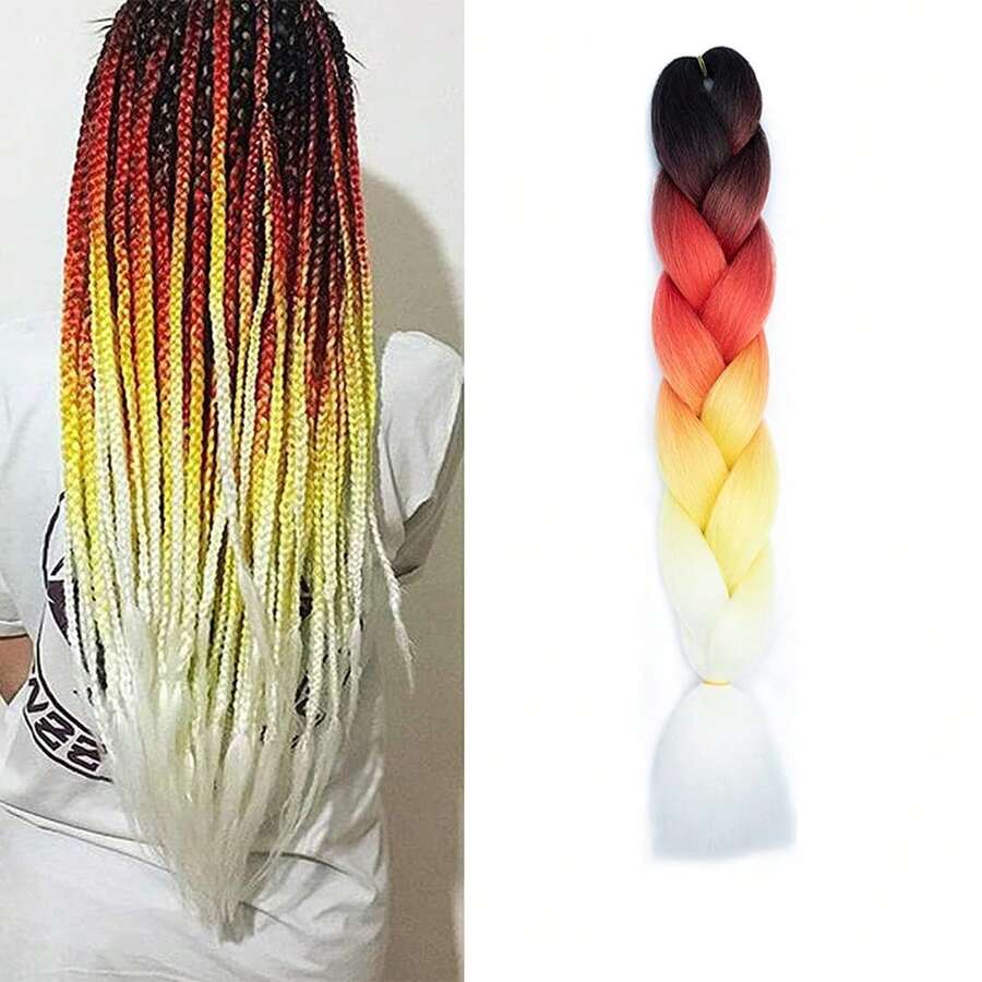 24 pulgadas trenza pelo 1 piezas/lote de ombré jumbo trenzas Extensión ...
