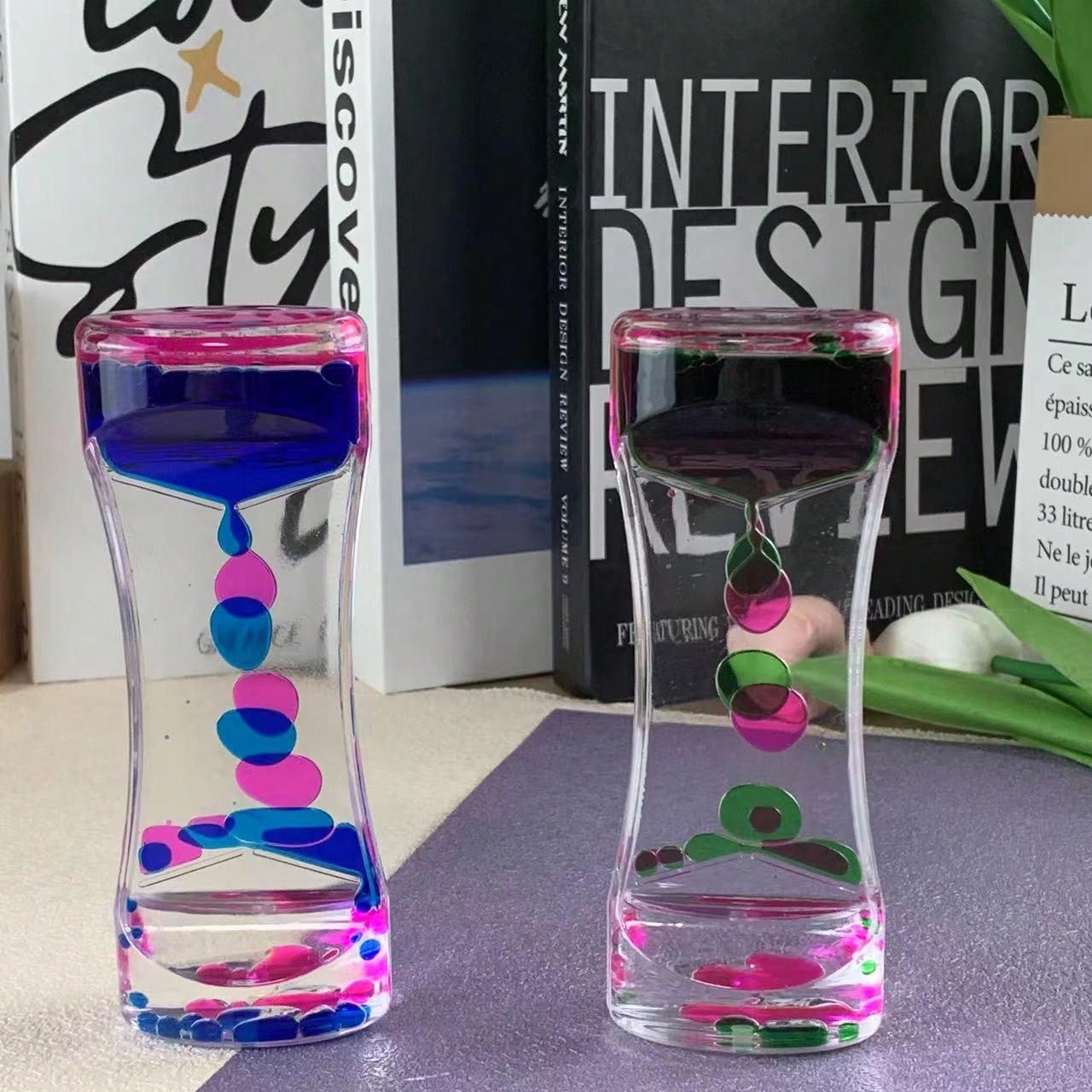 Blue Glass Hourglasses Shein Usa