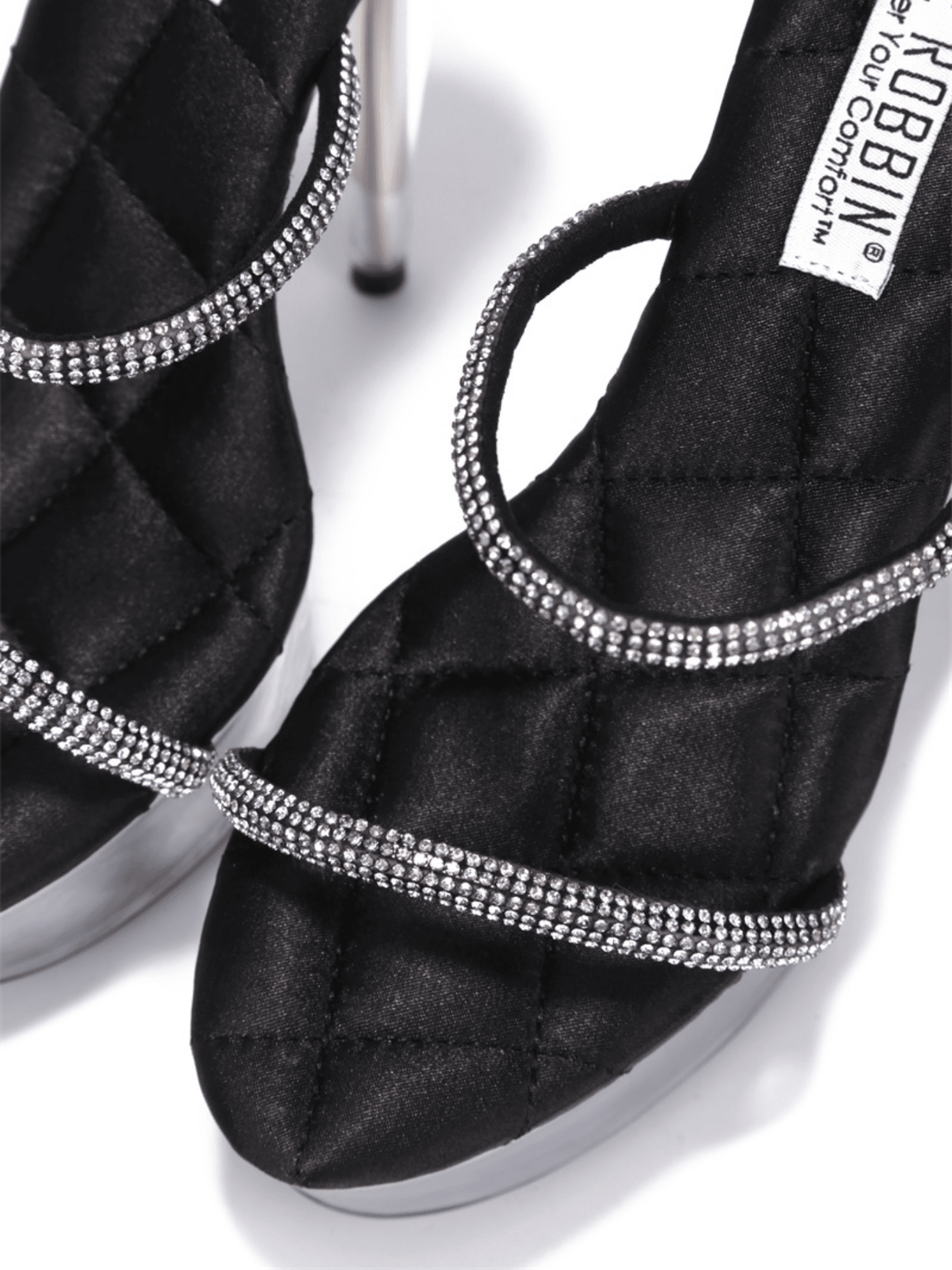 Ria Rhinestone Clear Platform High Heels | SHEIN USA