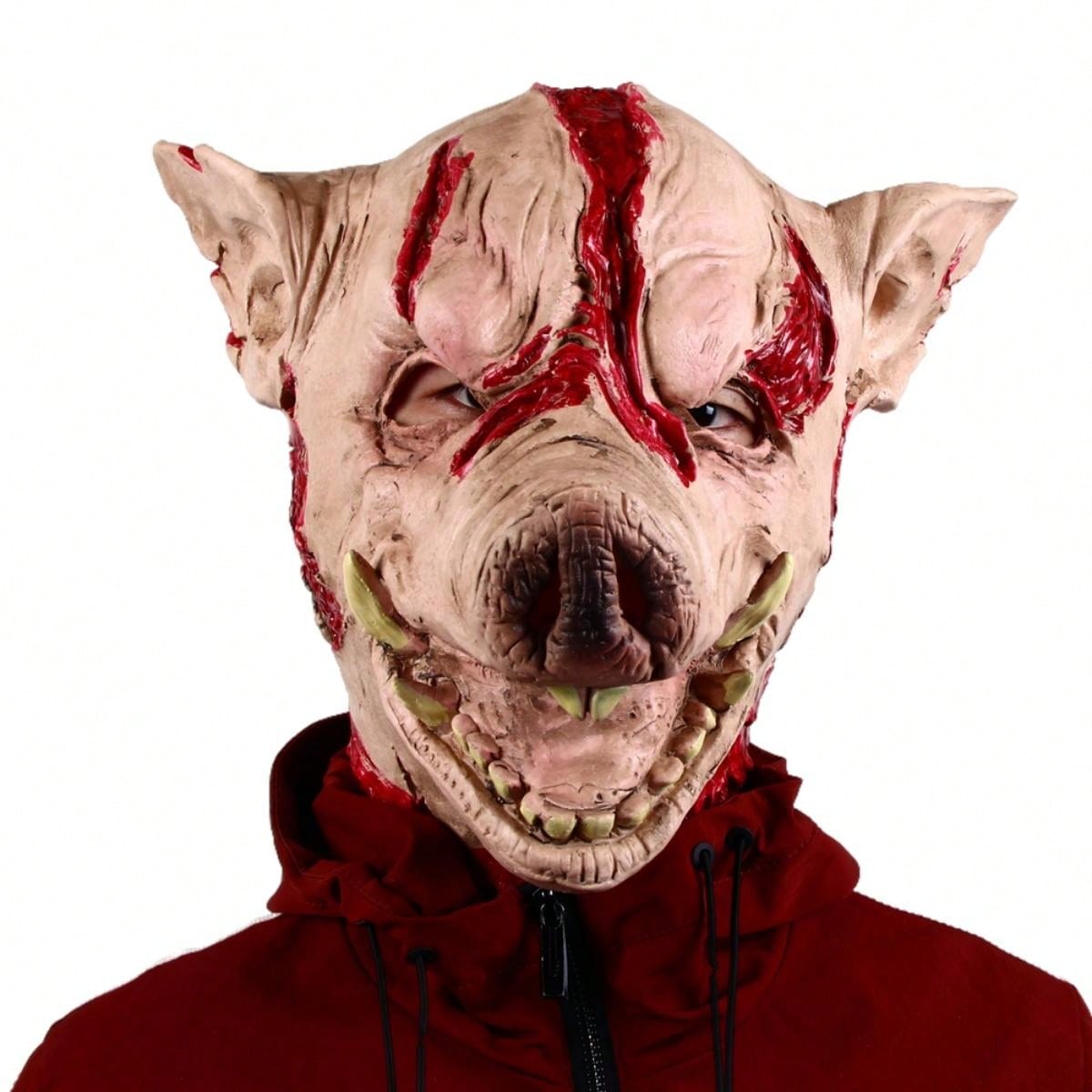 Halloween Scary Mask Horror Mask Masquerade Pig Head Mask Animal ...