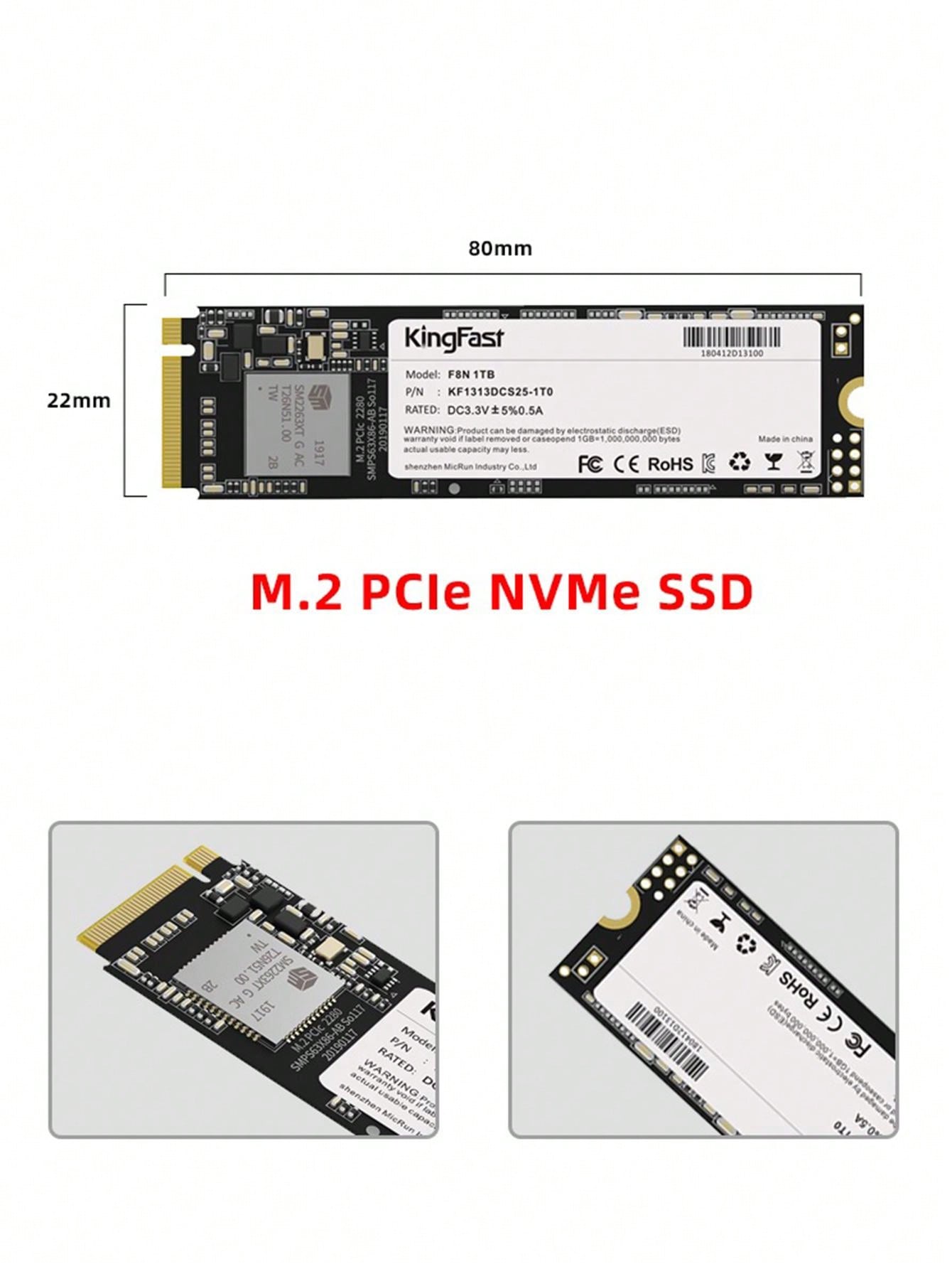 KingFast SSD Solid State Drive 256GB/512GB/1TB NVMe M.2 SSD | SHEIN USA