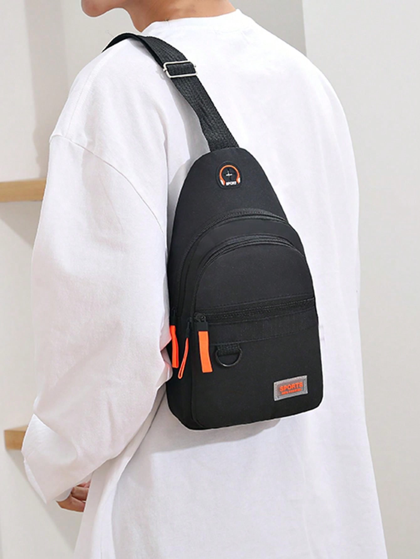 Korean Style Chest Bag Men'S Fashion Shoulder Bag Crossbody Bag Oxford ...