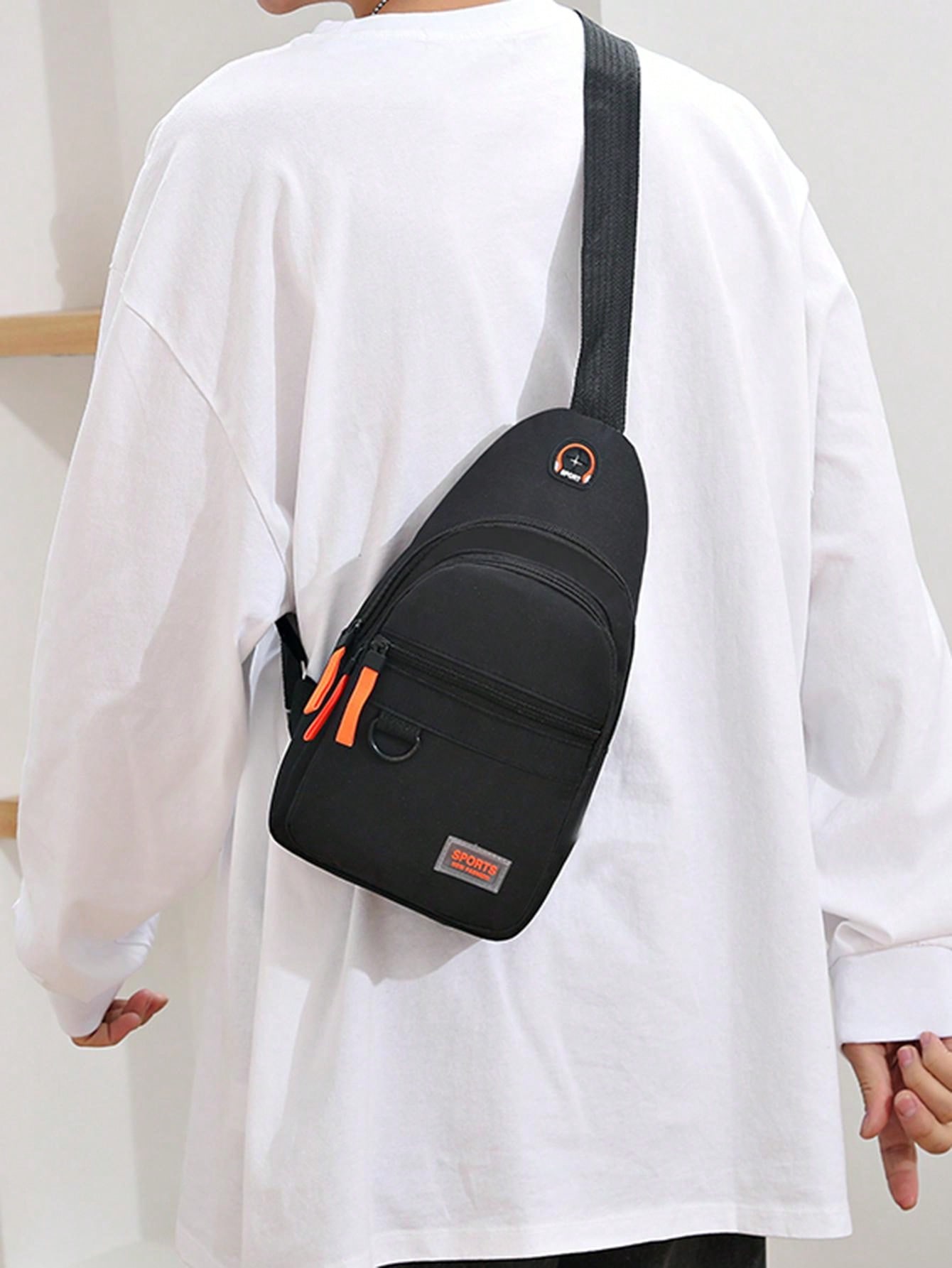 Korean Style Chest Bag Men'S Fashion Shoulder Bag Crossbody Bag Oxford ...