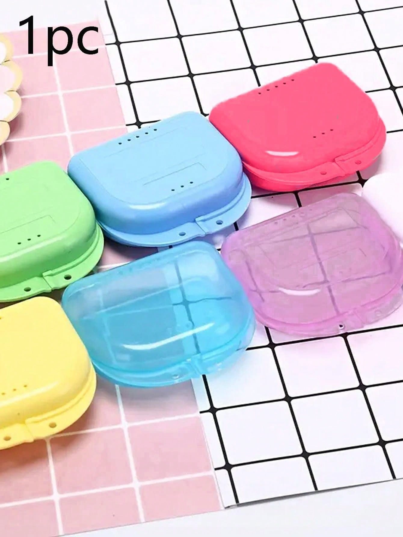 1pc Dental Orthodontic Retainer Denture Storage Case BoxStorage Bag for ...