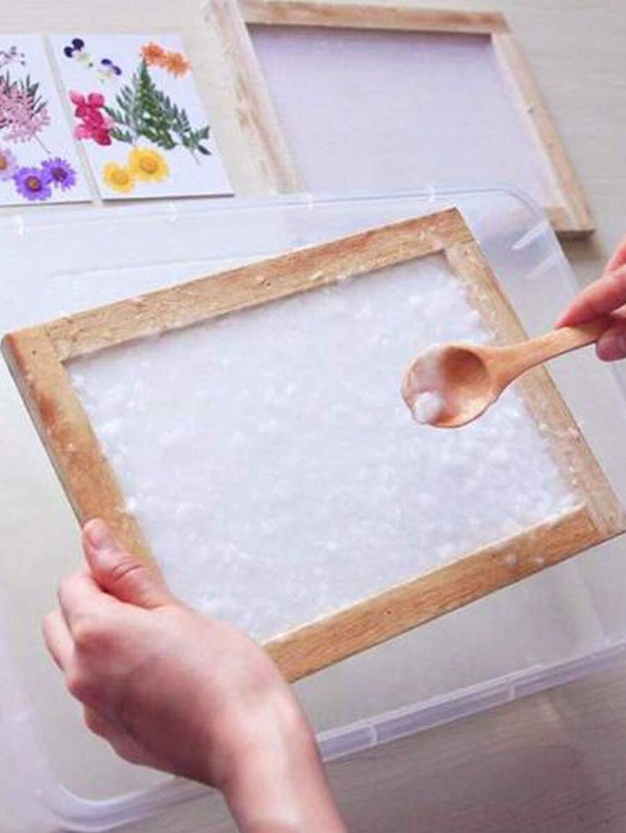 1pc Paper Making Wooden Frame, Paper Making Deckle And Mould, Screen, 3 ...
