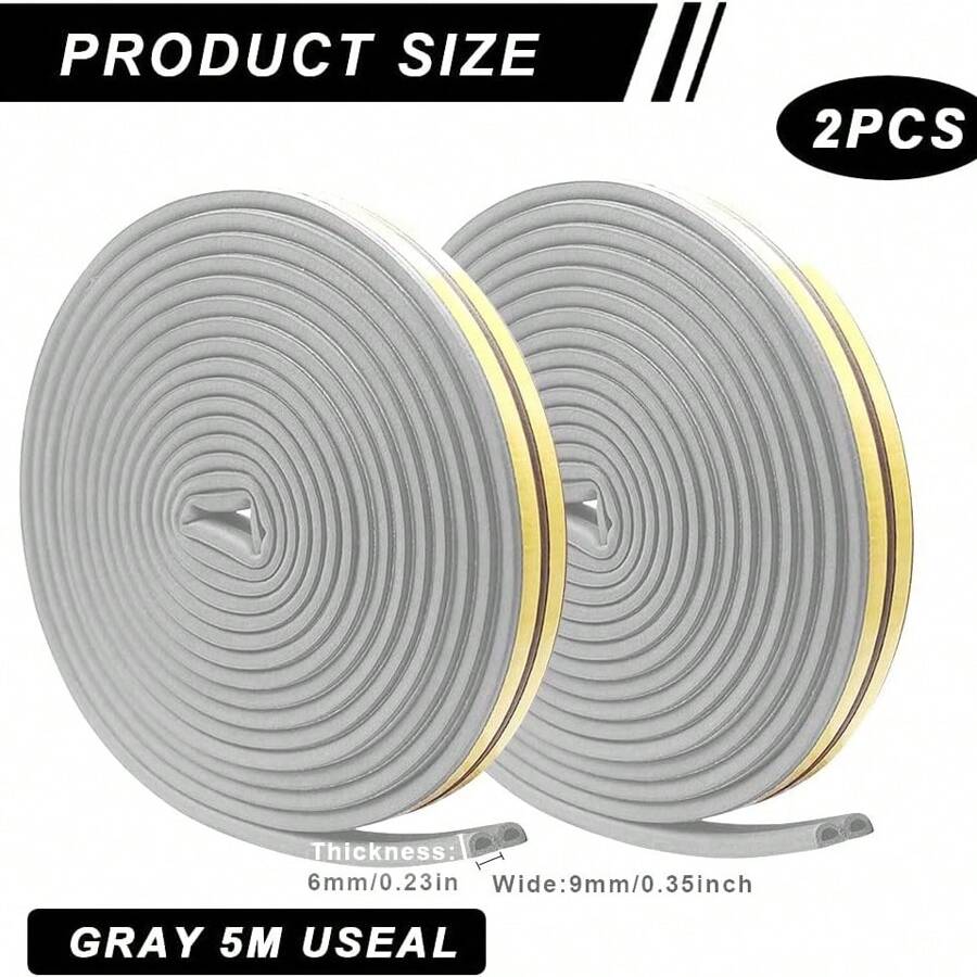 Window Draught Excluder Tape,2 Packs 4 Seals Total 10M Weather ...