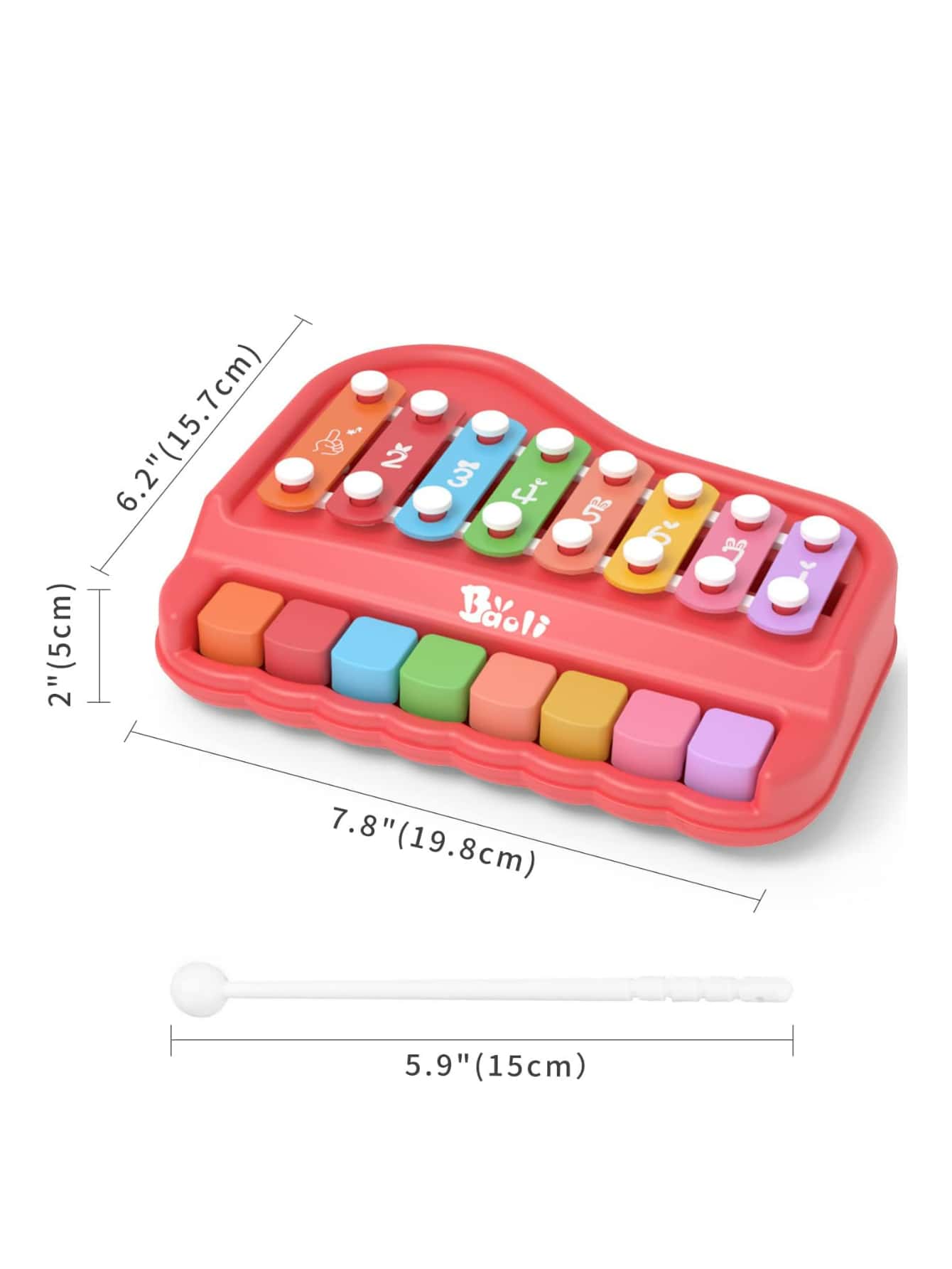 Baby Xylophone Toys For 1 Year Old Kids, 2 In 1 Musical Instrument Toy ...