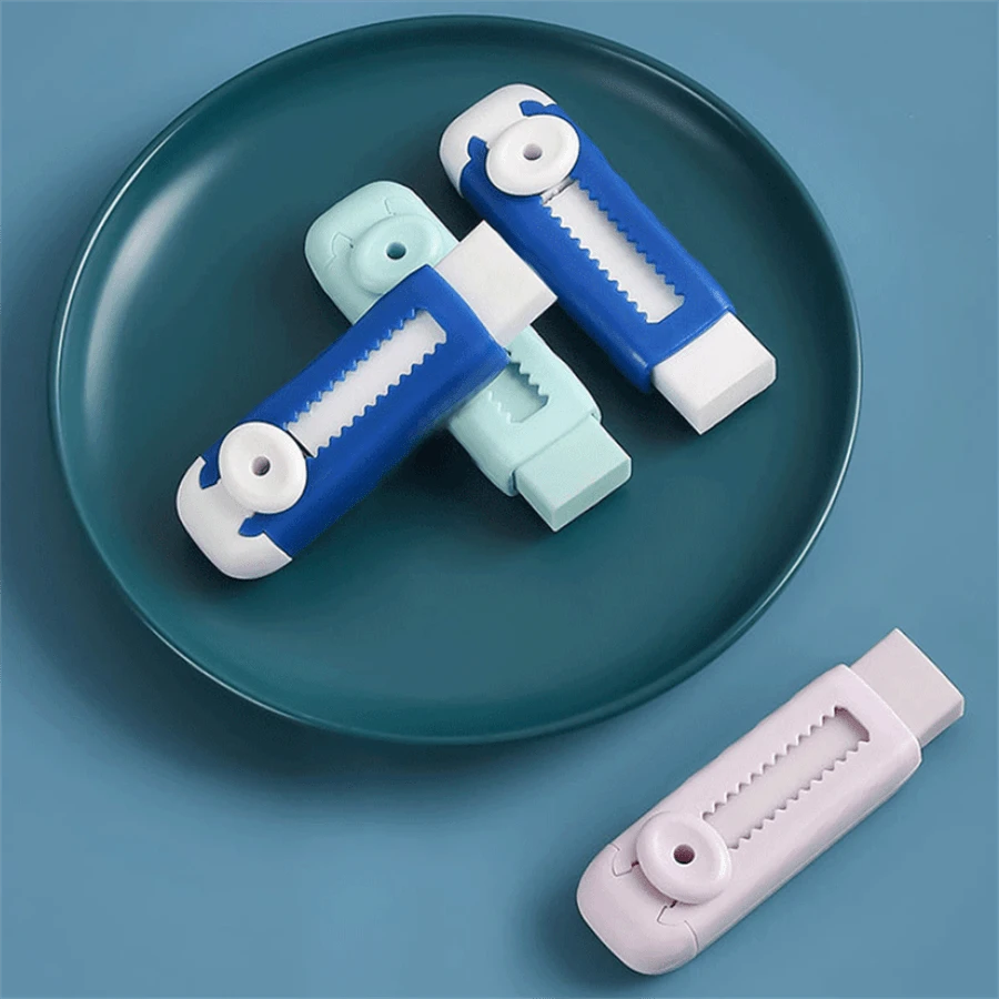 2pcs Retractable Erasers With Replaceable Refills, Clean And No Traces ...