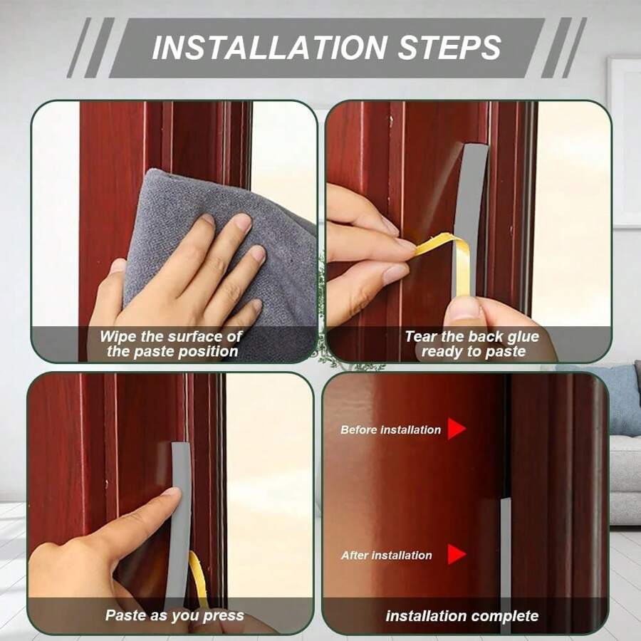 Window Draught Excluder Tape,2 Packs 4 Seals Total 10M Weather ...