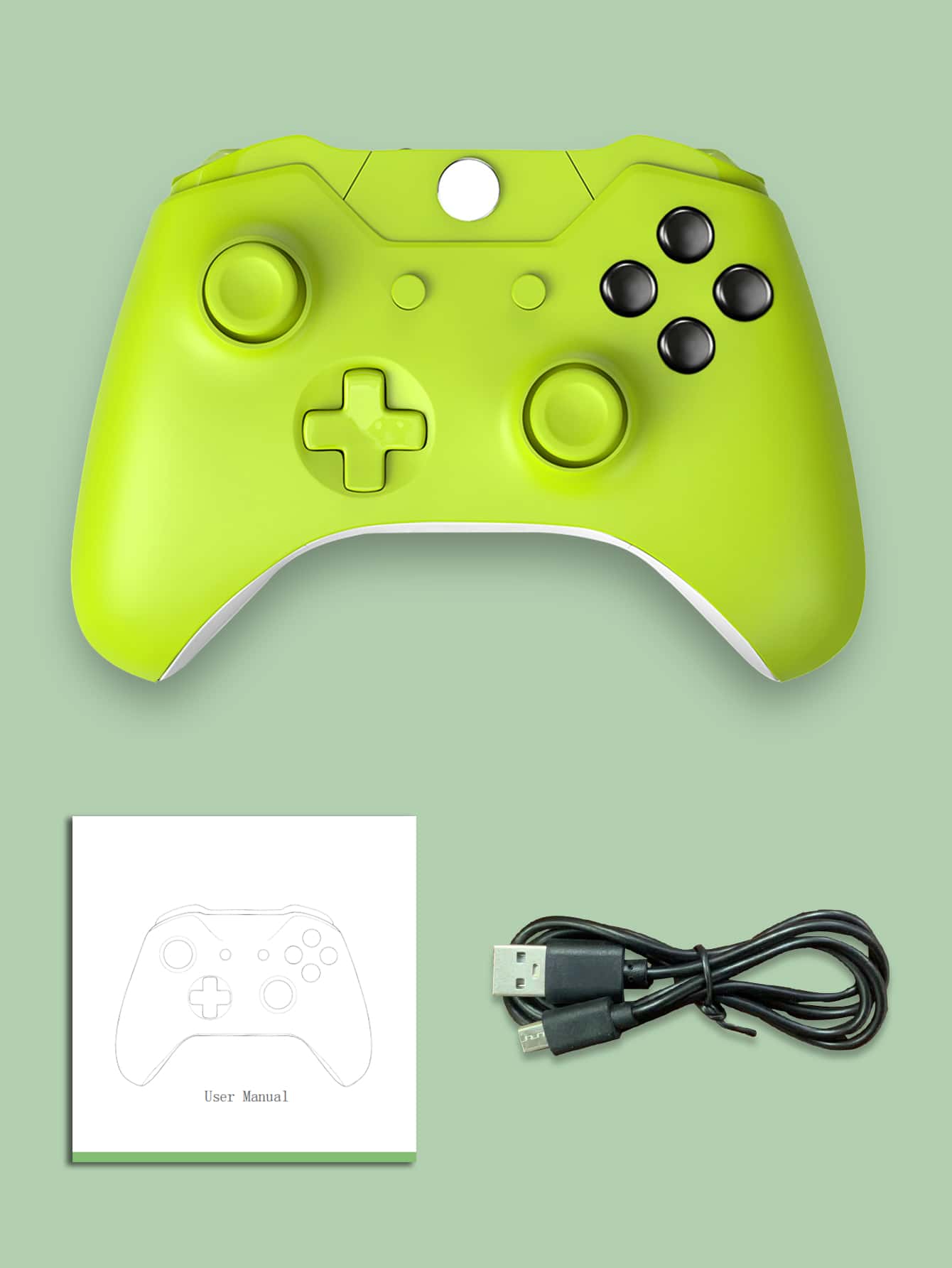 1pc Electric Yellow Wireless Gaming Controller For Xbox One, Compatible ...