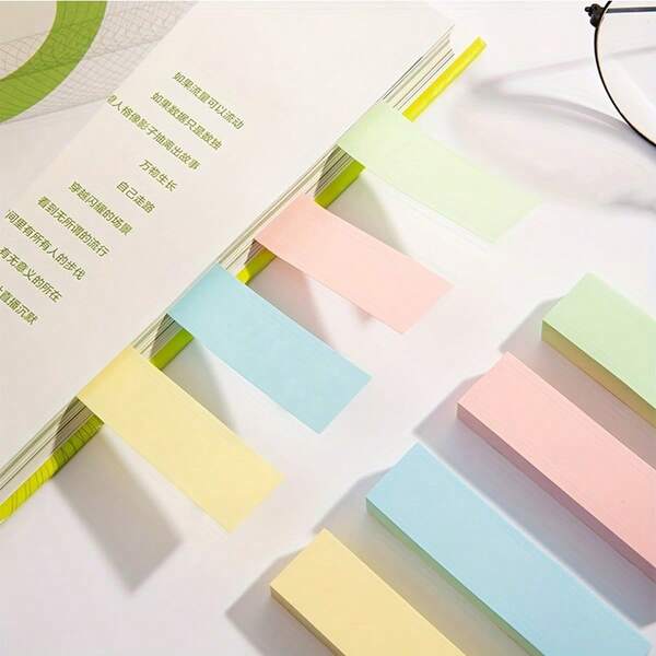 400pcs 4 Colors Self-adhesive Memo Pad/ Sticky Notes/ Name Tag/ Label ...