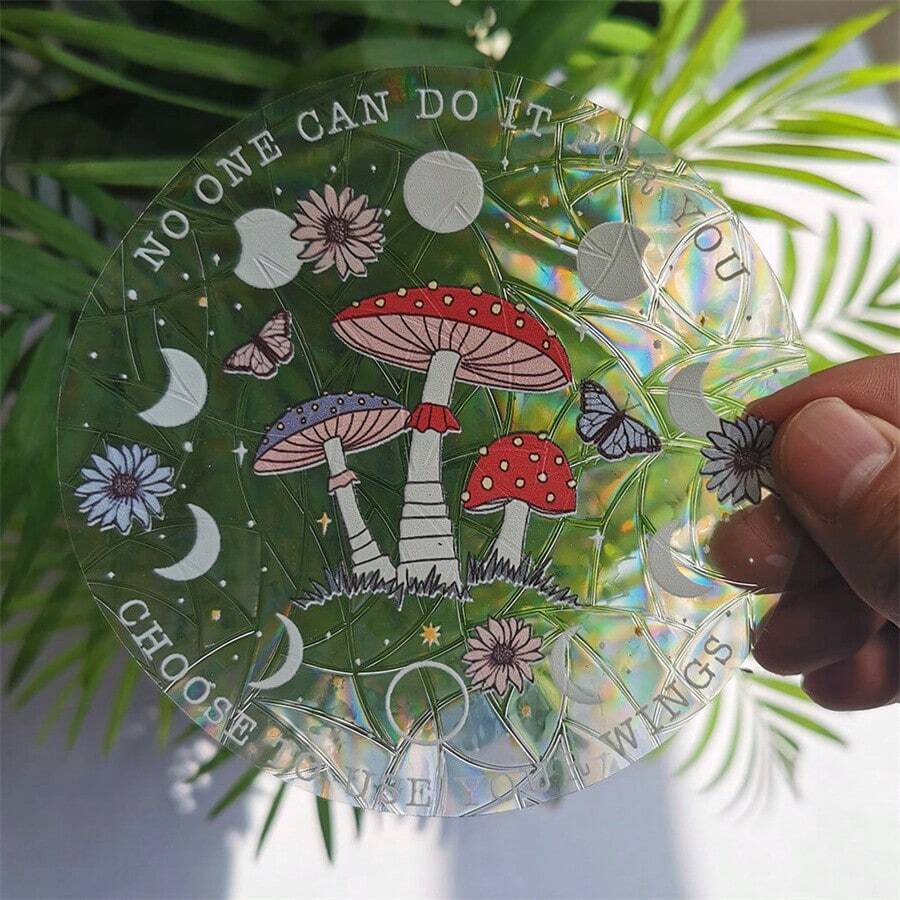 1pc Sun Catcher Colorful Rainbow Prism Static Cling Window Film Glass ...