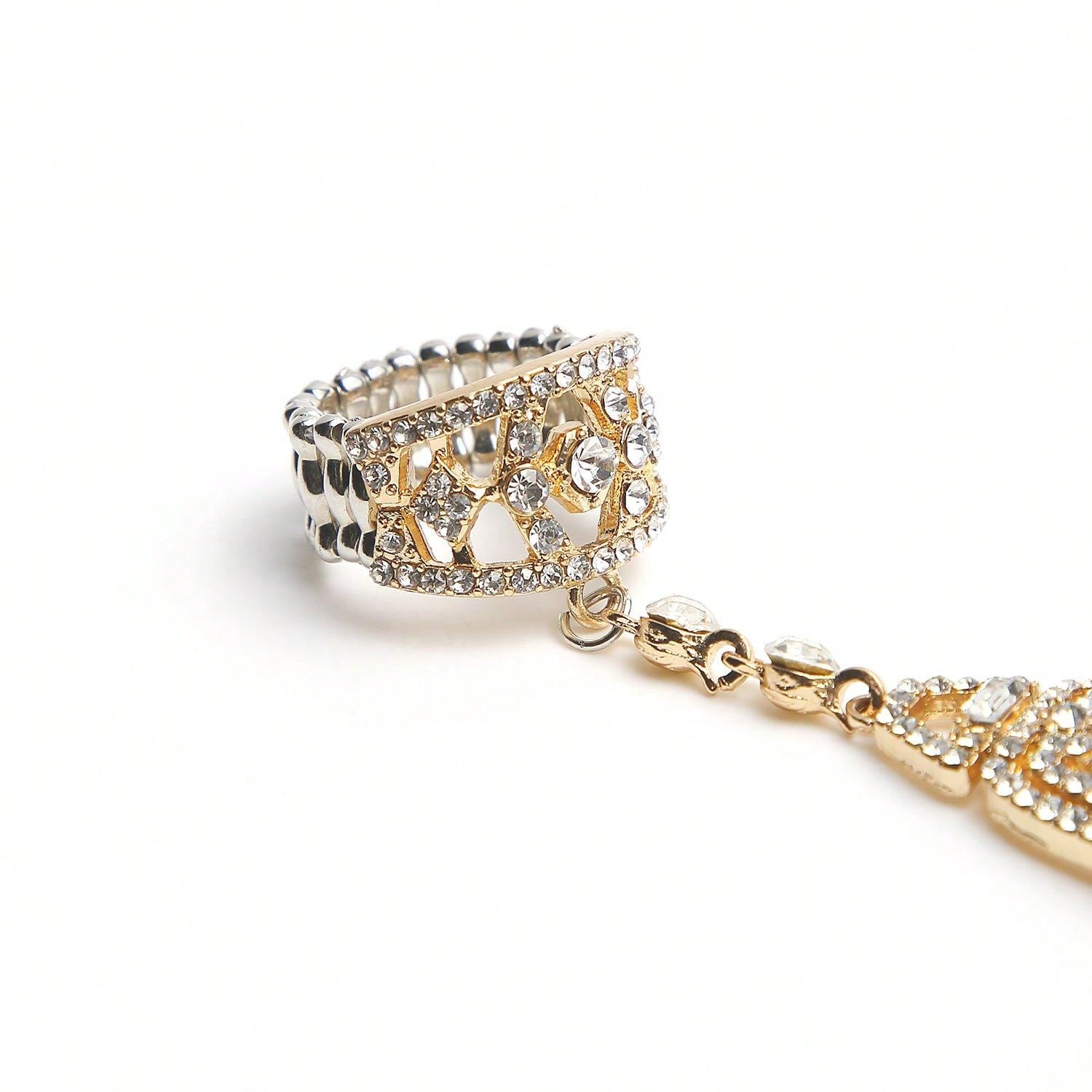 1920s Flapper Bracelet Ring Set Roaring 20s The Great Gatsby Austrian ...