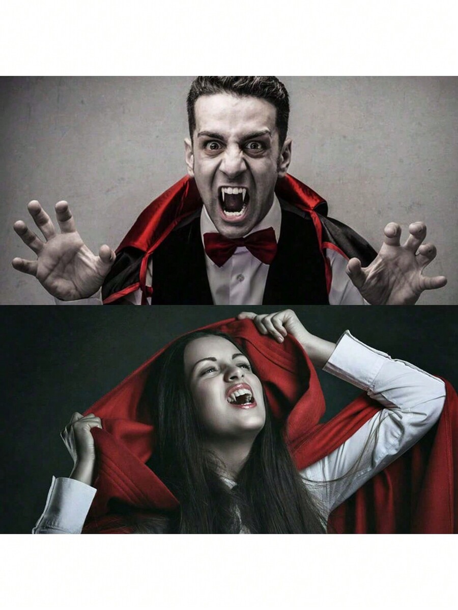 1pair White-Colored Role-Play Vampire Fangs For Boys And Girls ...