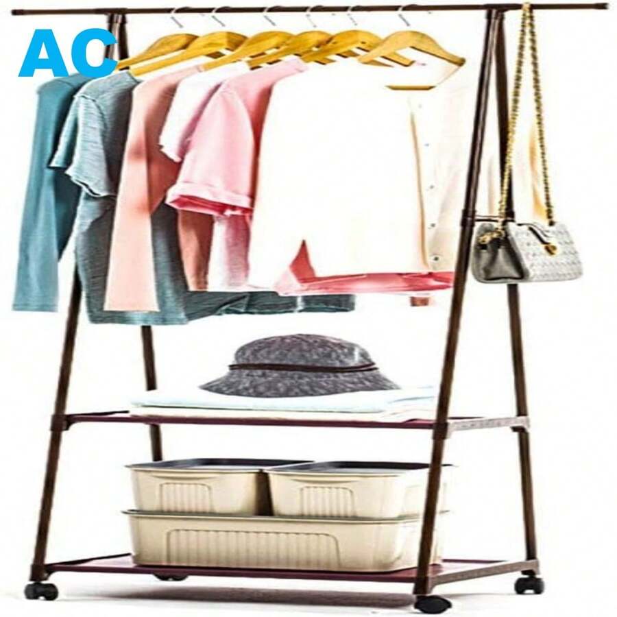 Perchero Triangular multifunción para colgar en el dormitorio extraíble con ruedas | Moda de ...