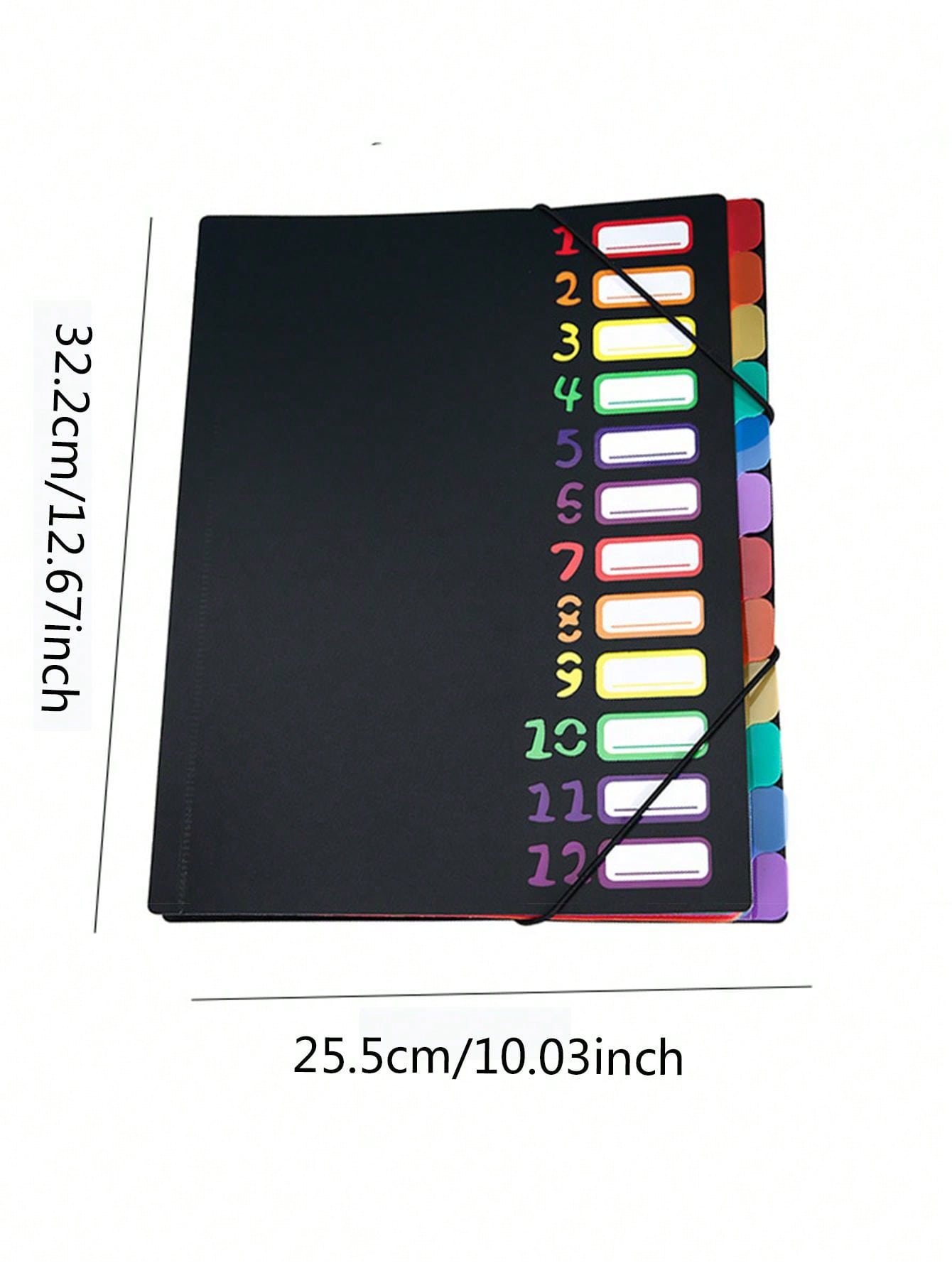 Multilayer A4 Document Organizer With 12 Colored Dividers, Rainbow ...