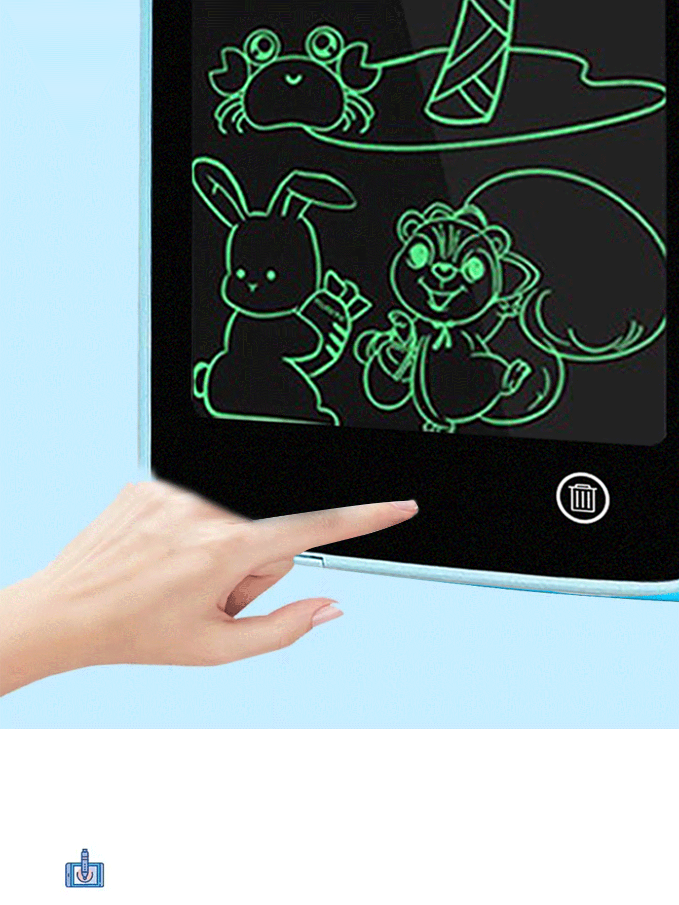 6.5 Inch Children Drawing Board, Colorful, Single Color, Mini Lcd ...