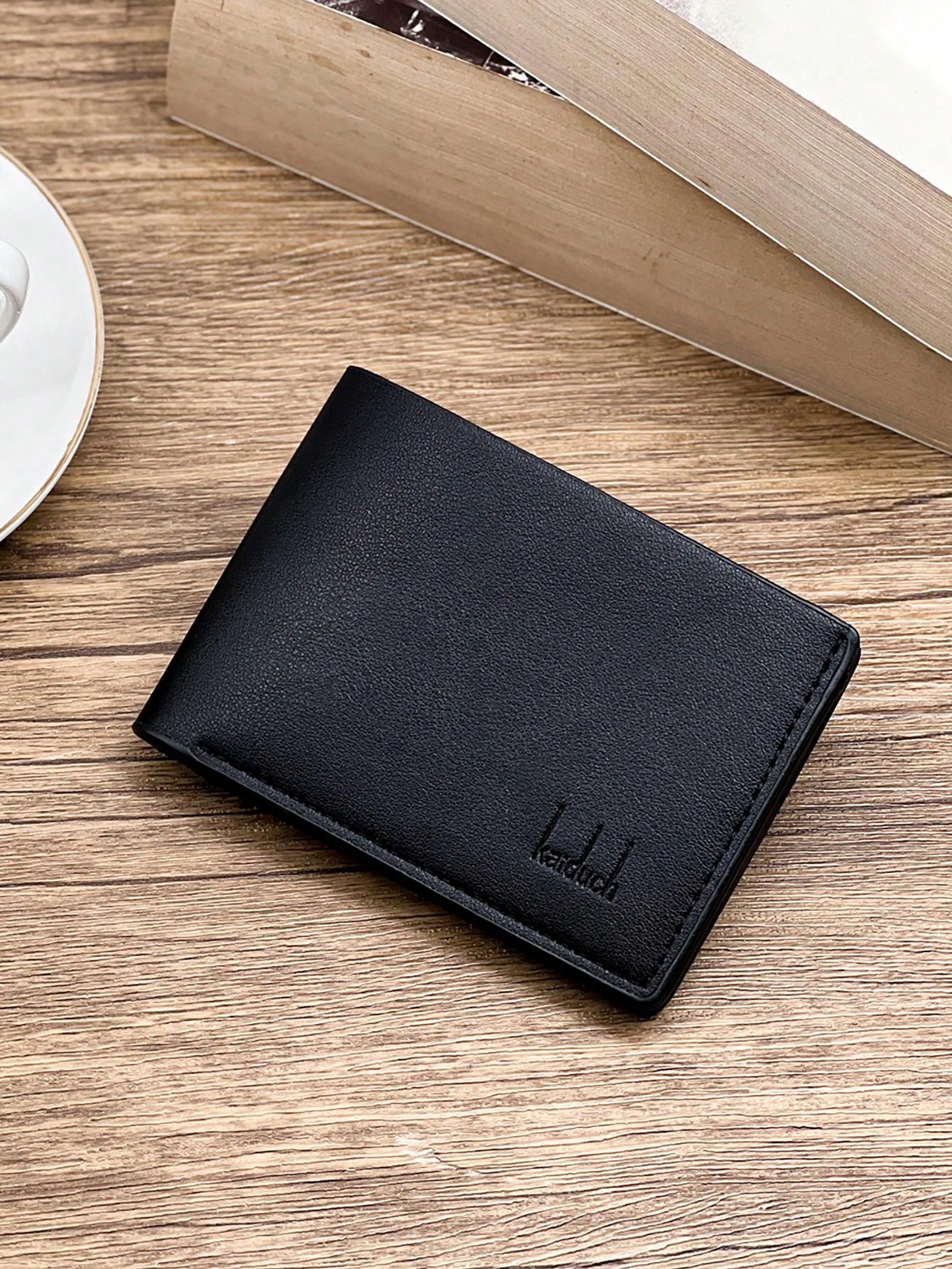 Fashionable Minimalist Soft Men's Short Wallet Teens College Students ...