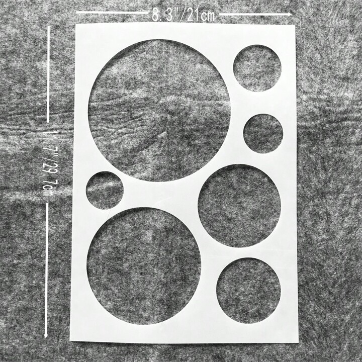 1pc Plastic A4 Size Circle Drawing Template | SHEIN