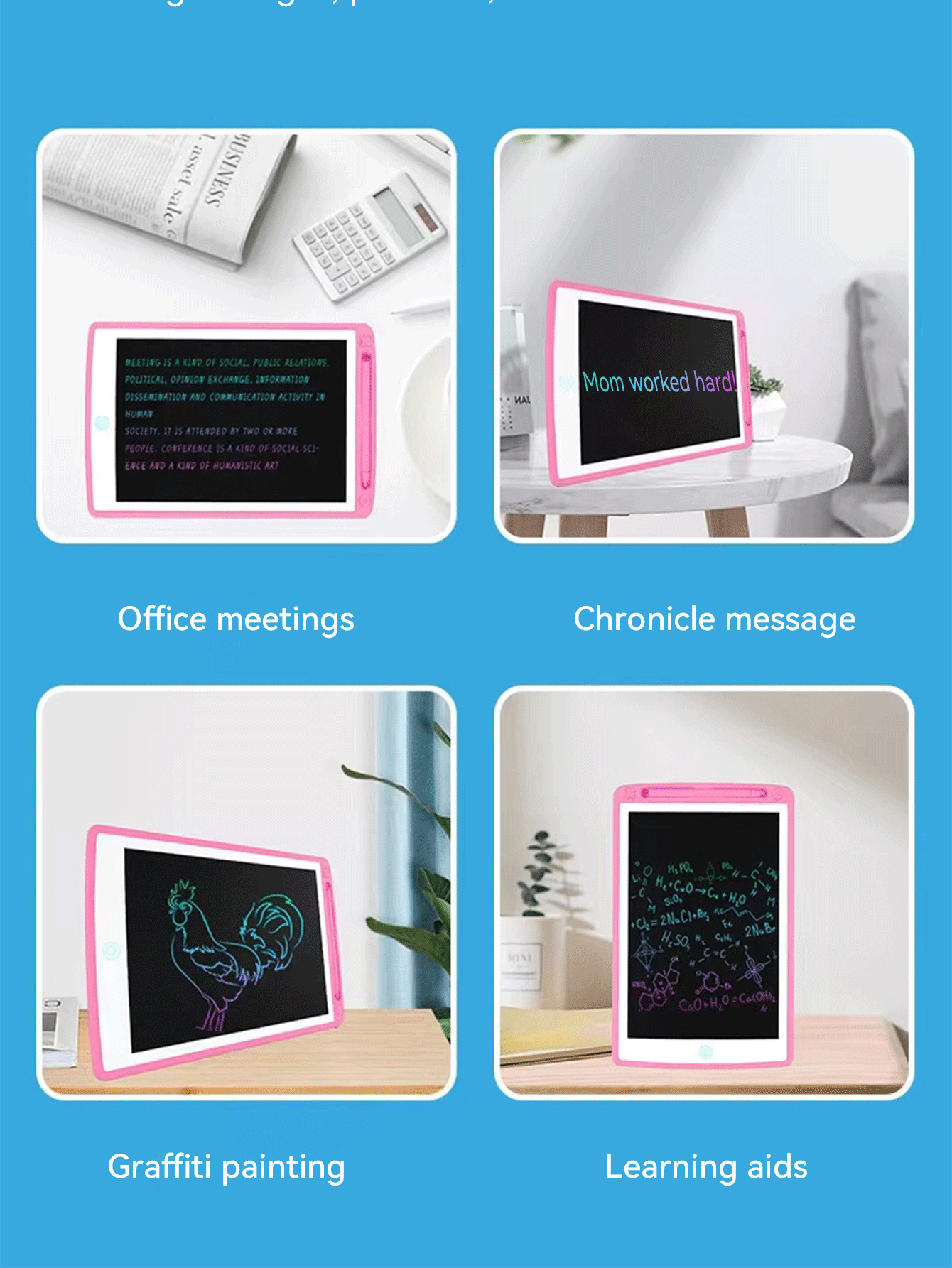 6.5 Inch Children Drawing Board, Colorful, Single Color, Mini Lcd ...