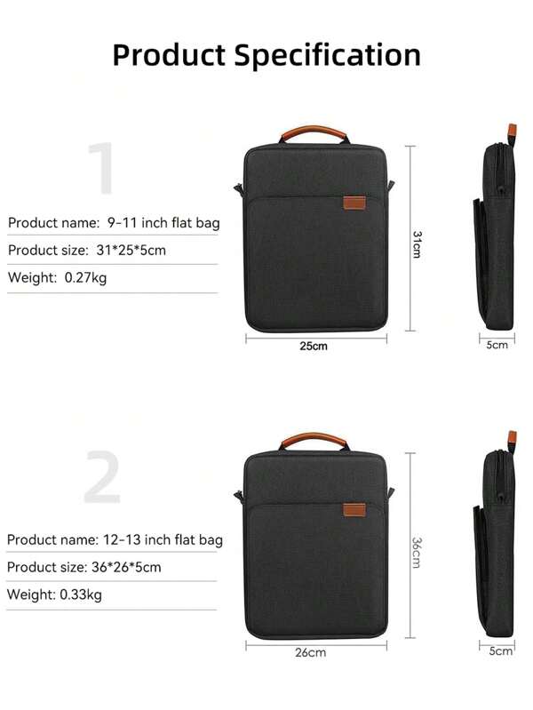 A Tablet Handbag Case for iPad Samsung Xiaomi Sleeve Bag for 9 to 13 ...