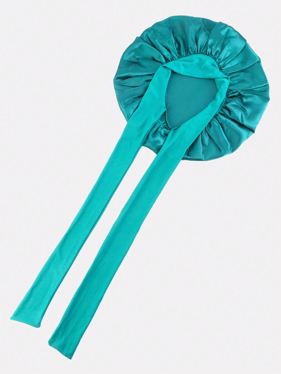 1pc Women's Bow Elastic Silk Bonnet Cap For Daily Use Silk Bonnet Satin ...
