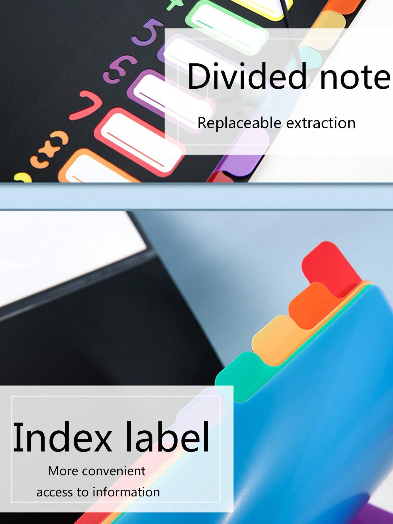 Multilayer A4 Document Organizer With 12 Colored Dividers, Rainbow ...