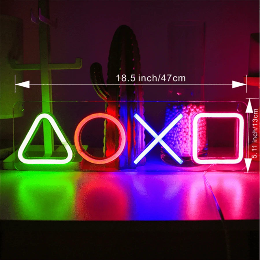 Bedroom Game Neon Light Sign, Game Room Light, Usb Powered Led Sign ...
