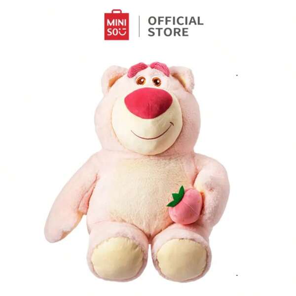 Miniso Pixar Lotso Series-No.14 Strawberry Bear Doll Toy (Light Pink ...