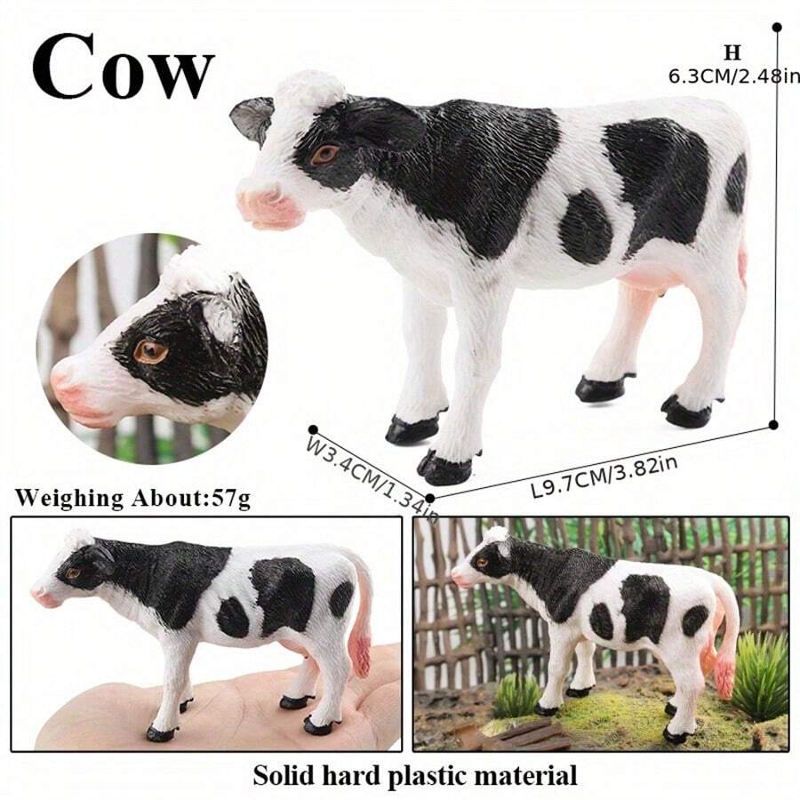 Large Farm Animals Figures, Realistic Simulation Jumbo Plastic Farm ...