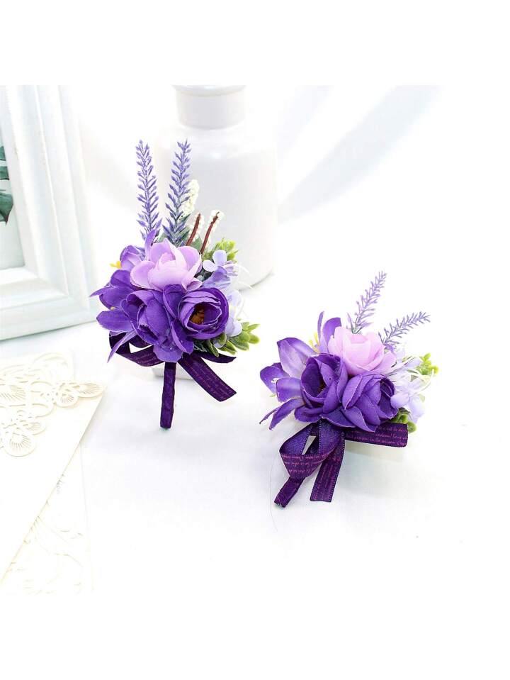 Lavender Corsage For Men