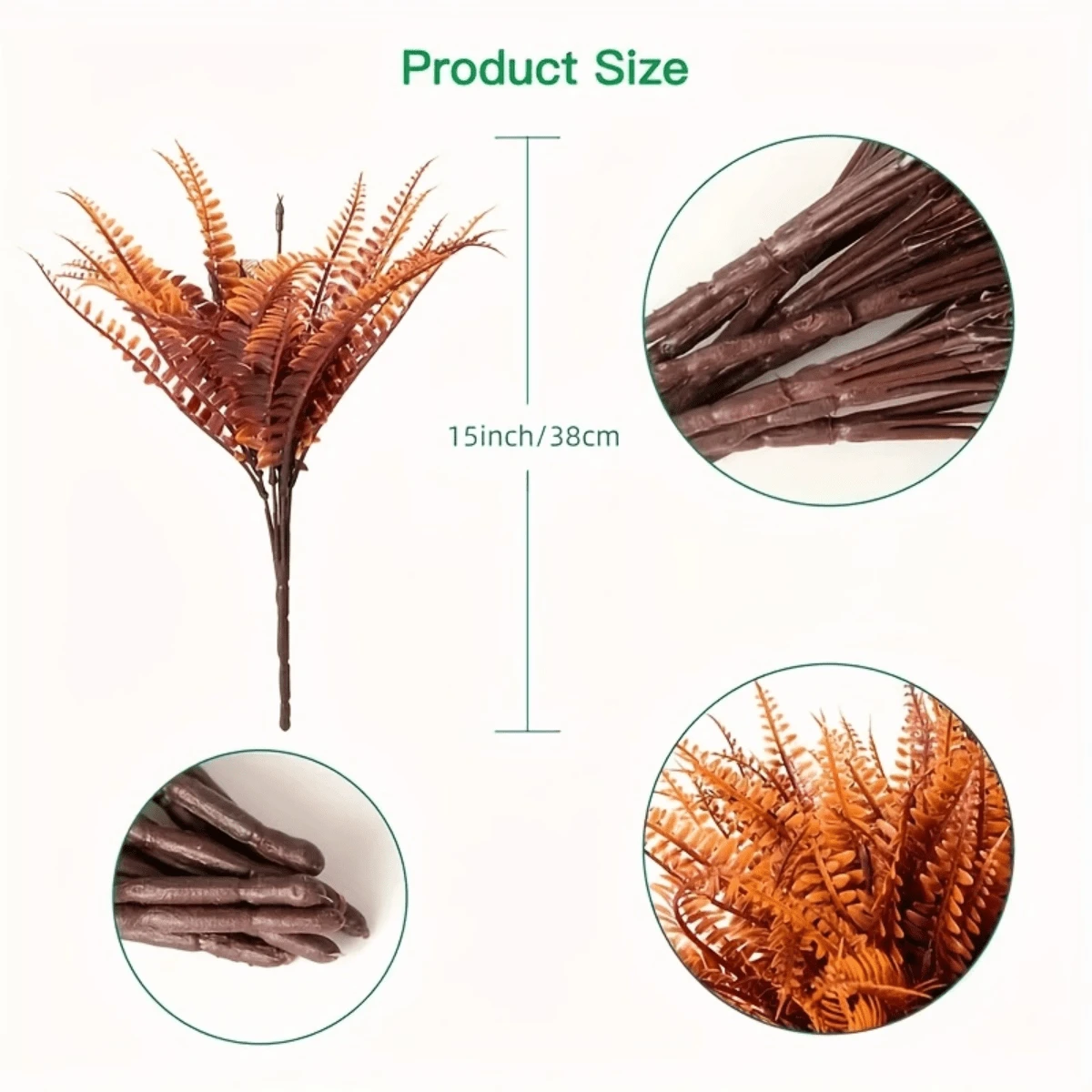 4pcs Autumn Fern Plants Home Decor | SHEIN USA