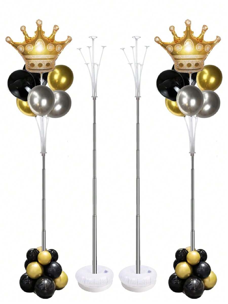 2 Set Balloon Stand Kit, 9 Feet Balloon Arch for Floor, 2-IN-1 Sets ...