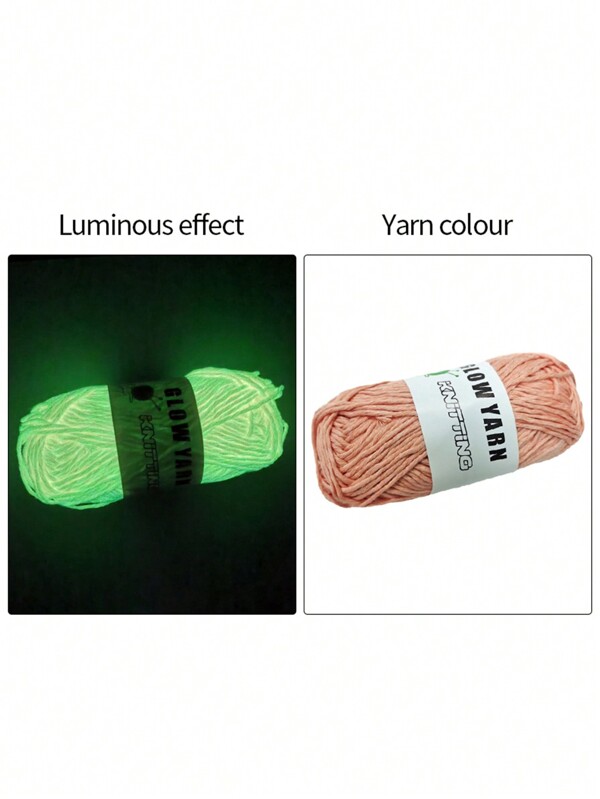 Glow In The Dark Yarn With 11 Color Choices, Luminous Thread For Diy ...