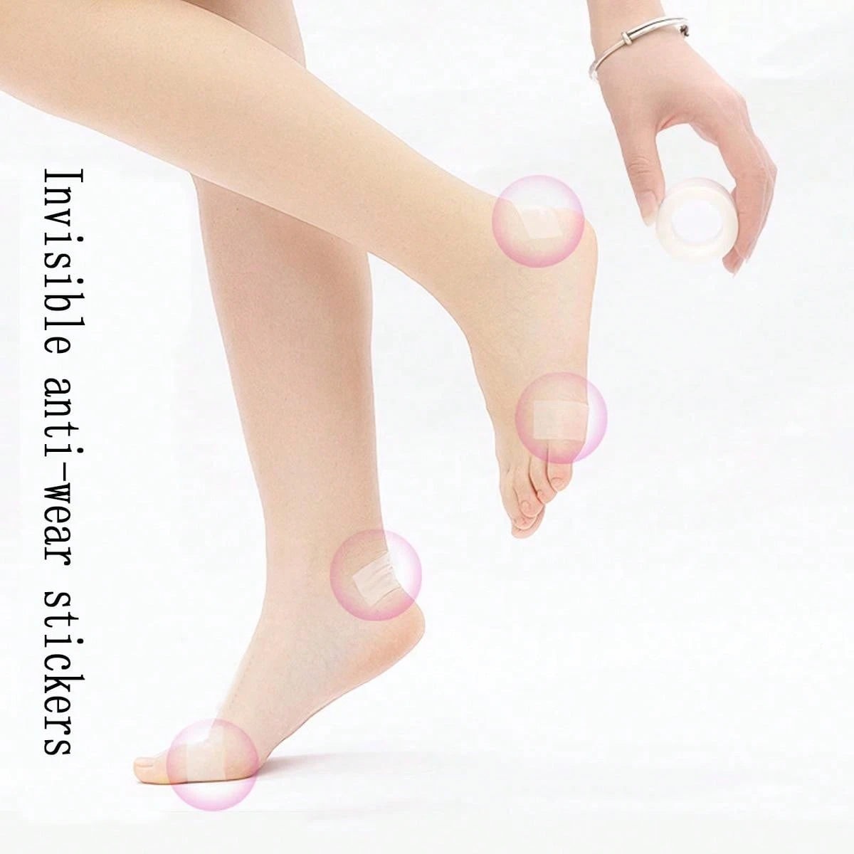 Waterproof Anti-Friction Transparent Pu Gel Heel Liner & Toe Cap Pads ...