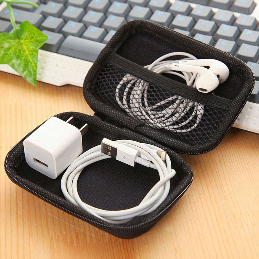 1pc Mini Storage Bag For Mobile Charger, Data Cable With Portable ...