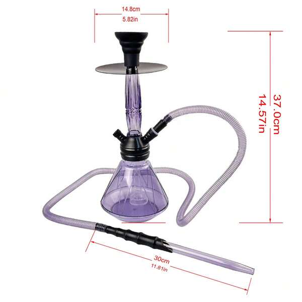 1 Set Portable Universal Shisha Hookah With Classic Design And Glossy ...