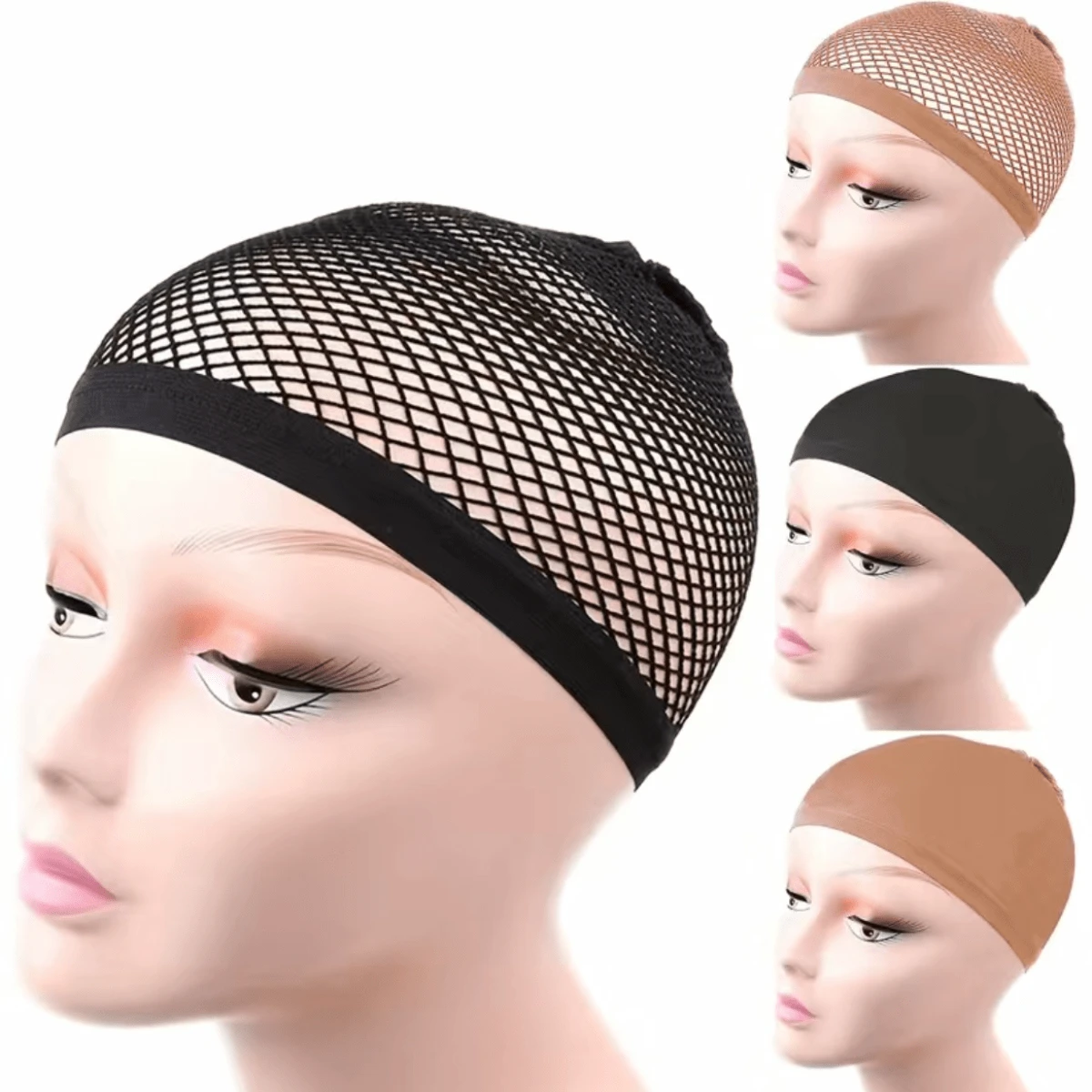 1pc Mesh Wig Caps For Women Elastic Open End Wig Cap For Long And Short ...