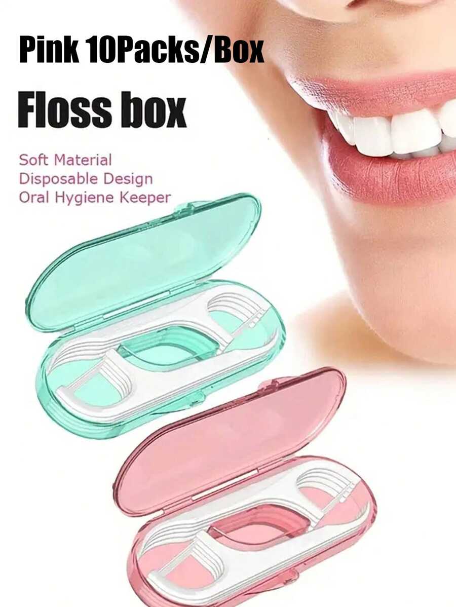10 Pcs/Box Floss Dispenser High Toughness Deep Cleaning, Portable ...