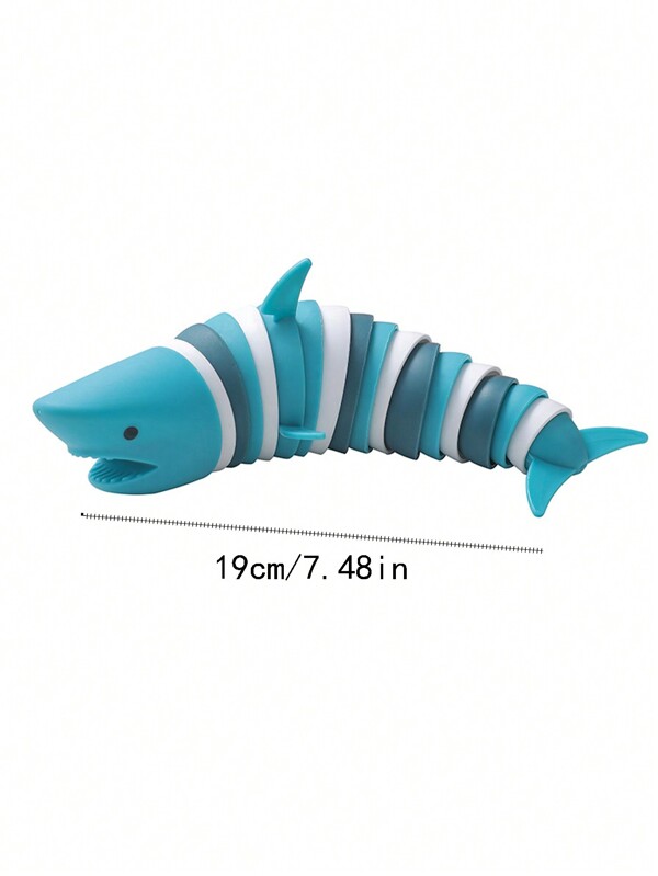 Ocean Animal Shape Squishy Toy - Shark & Dolphin & Worm With Furry Nose ...