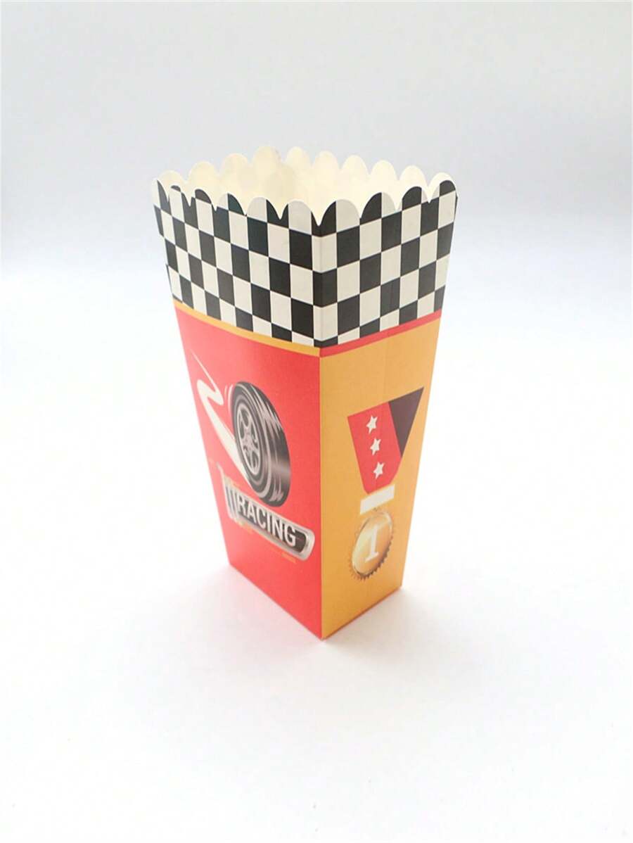 12 Pcs Racing Car Popcorn Boxes Mini Paper Popcorn Box Cardboard ...