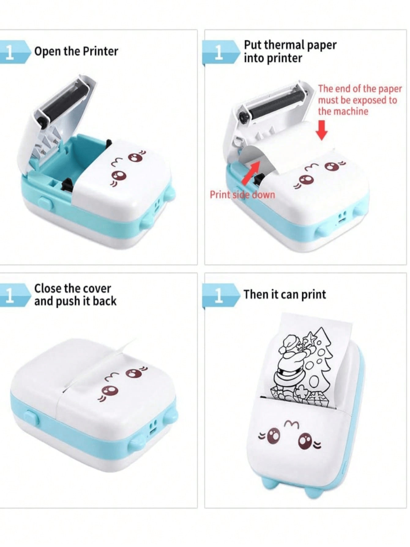 5 Rolls Self-adhesive Printing Paper For Mini Printer | SHEIN USA