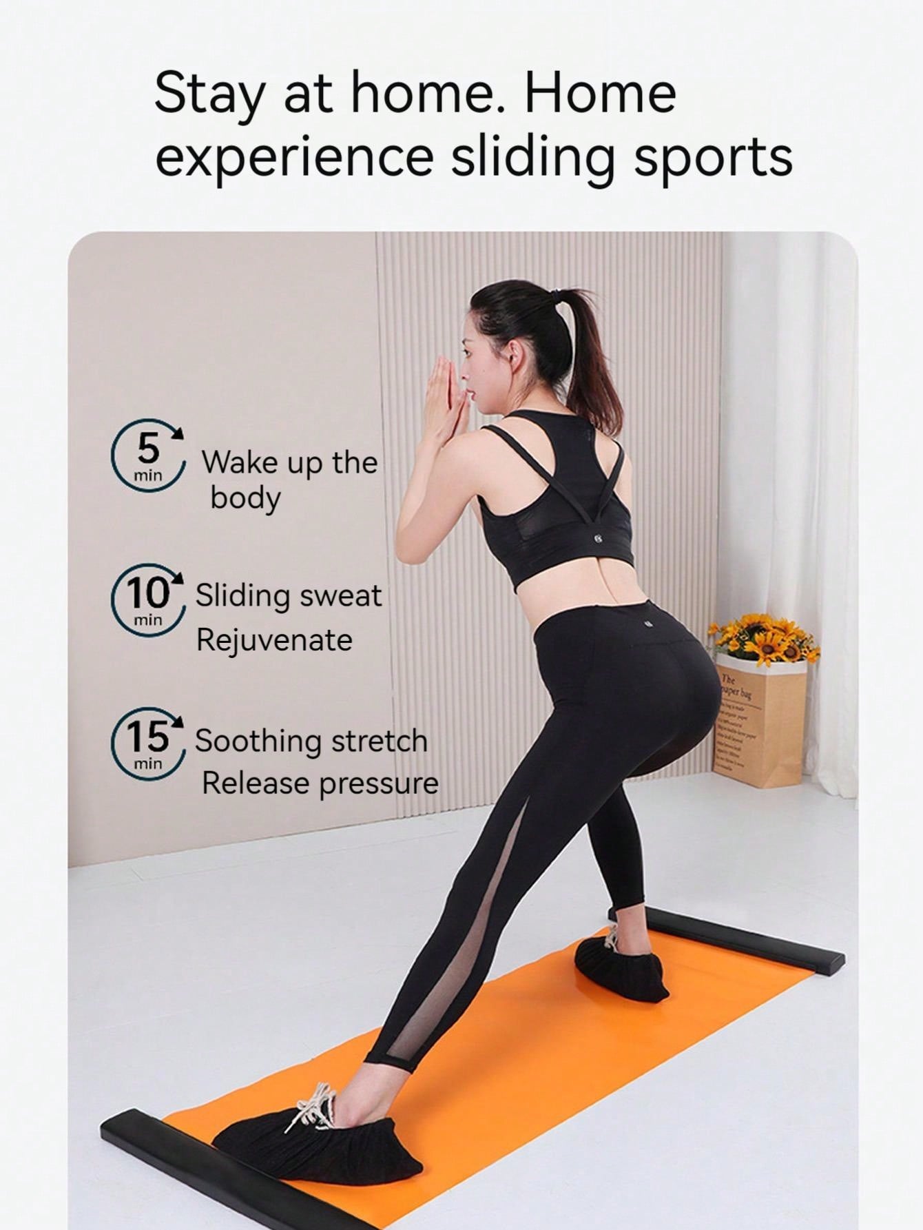 Orange Sliding Board, Can Be Used As Yoga And Roller Skating Mat | SHEIN
