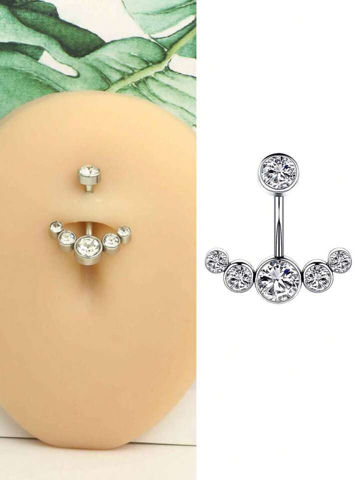 Double Belly Button Piercing Rings