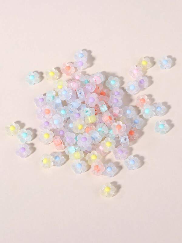 100pcs Flower Design DIY Bead | SHEIN UK