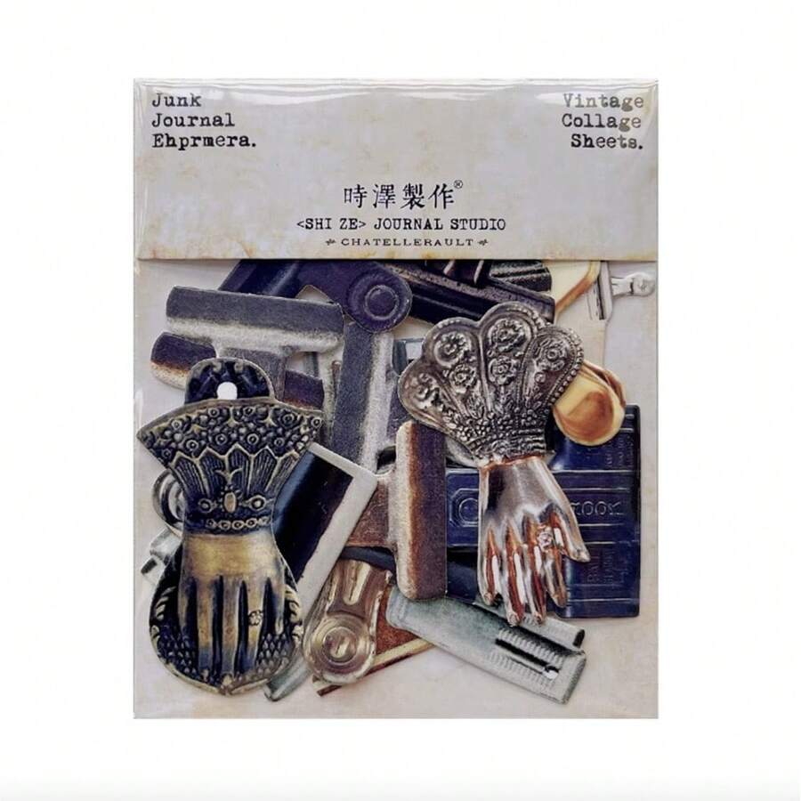 19pcs Clips Thick Paper Vintage Cardstock Die Cuts Collection Kit ...
