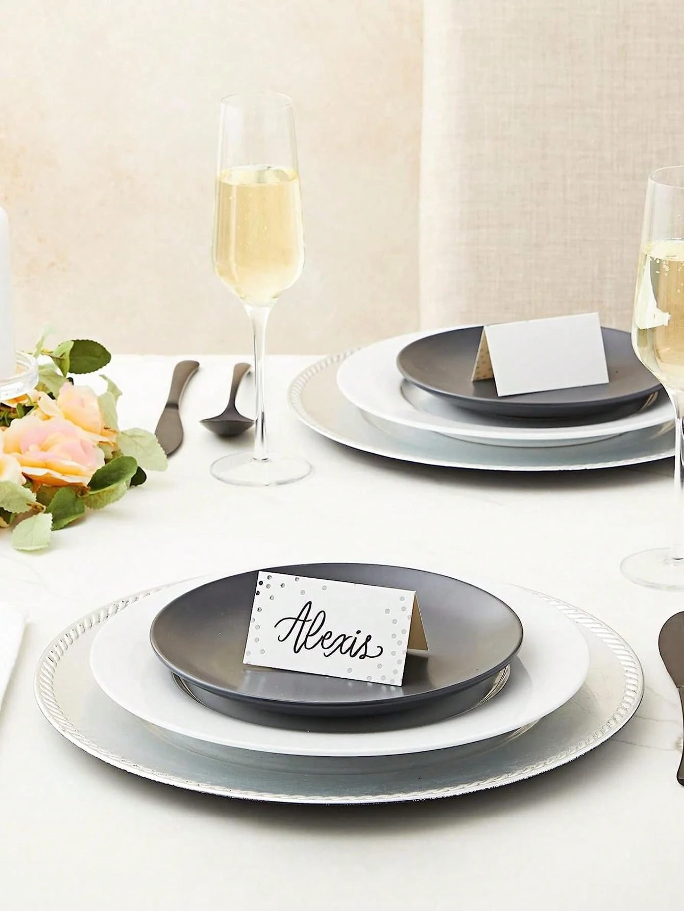 Table Card Wedding Name Card,Gold And Silver Stamping Table Cards ...