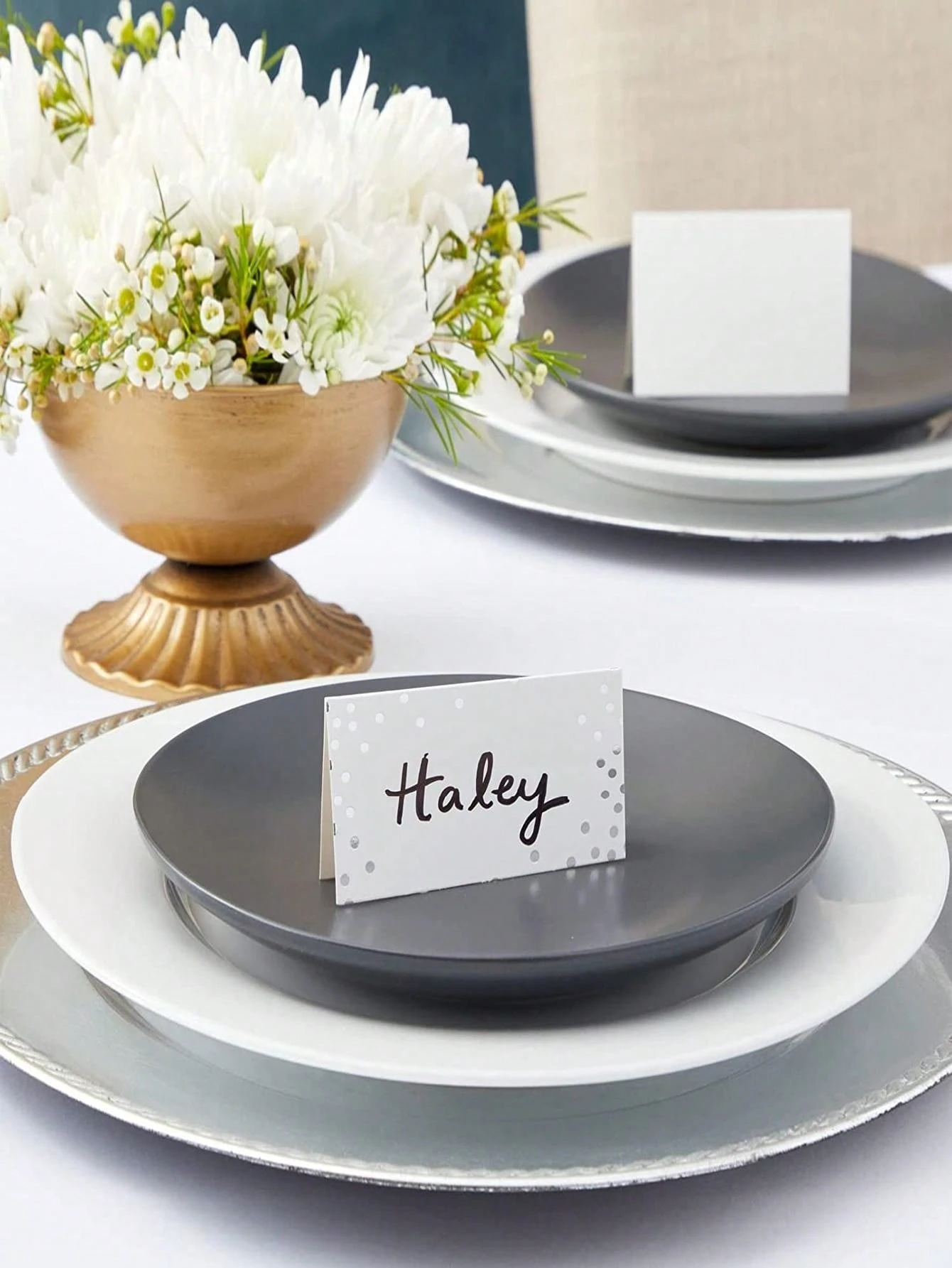 Table Card Wedding Name Card,Gold And Silver Stamping Table Cards ...