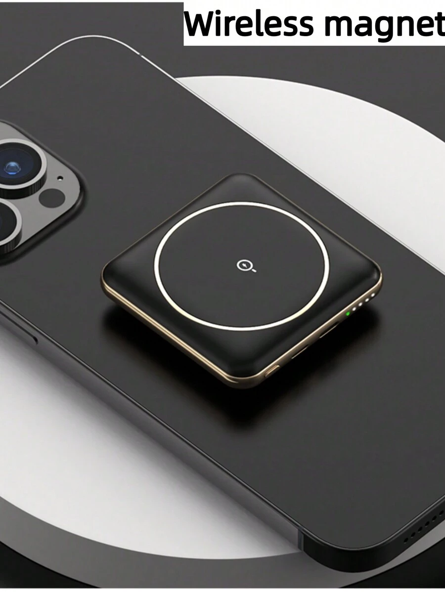 Mini Magnetic Wireless 5000mAh Power Bank With Compact Design And ...